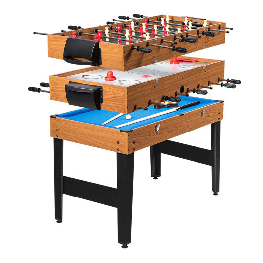 48 Inch 3-In-1 Multi Combo Game Table with Soccer for Game Rooms ...